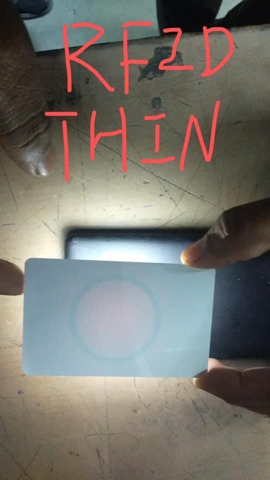 WHITE BLANK PVC INKJET printable/printing ID PVC RFID CHIP CARDS ...